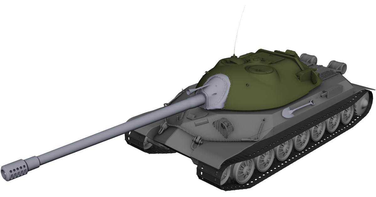 IS-7 3D Model - 3D CAD Browser