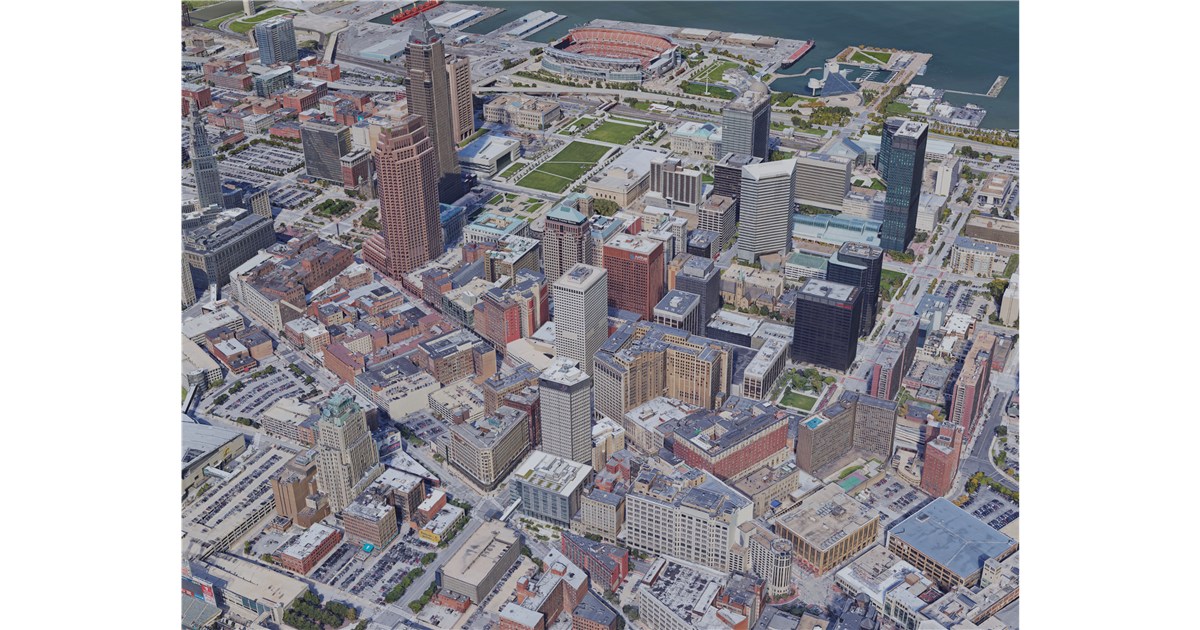 Cleveland City, OH, USA 3D Model (2019) - 3D CAD Browser