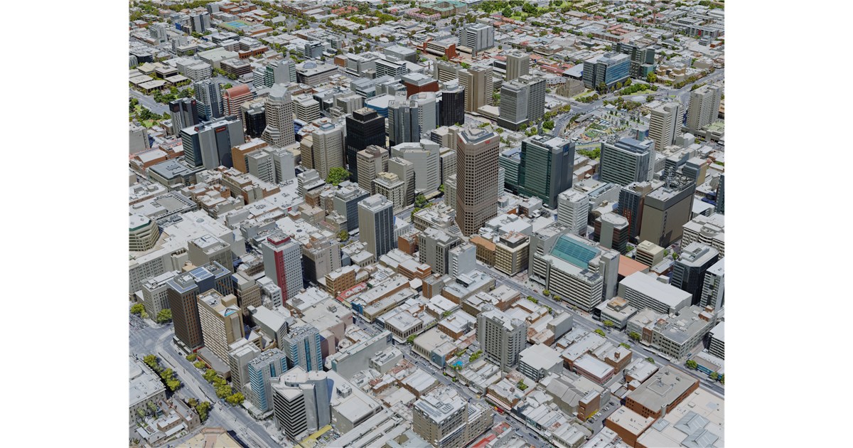 Adelaide City, Australia 3D Model (2019) - 3D CAD Browser