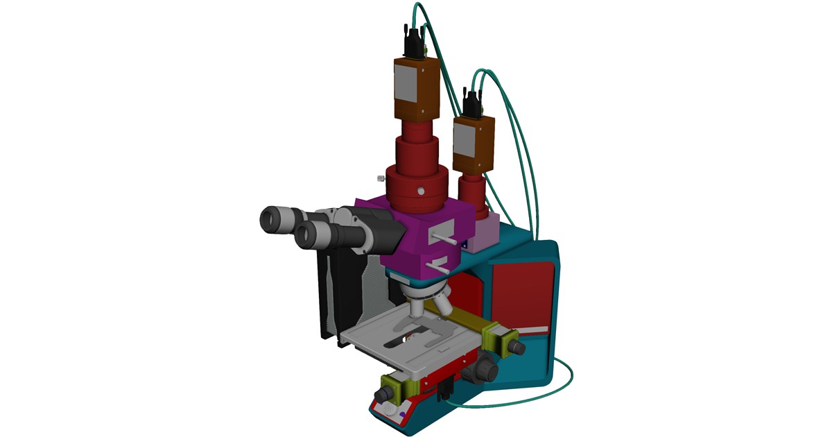 Olympus Microscope 3D Model - 3D CAD Browser