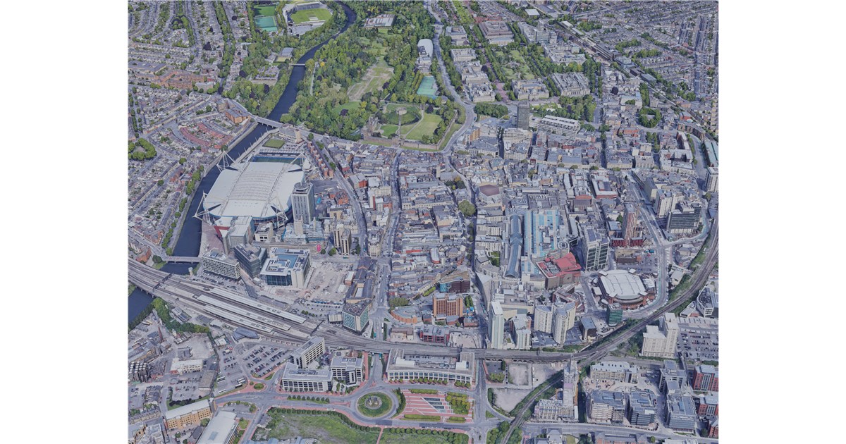 Cardiff City, UK 3D Model (2019) - 3D CAD Browser