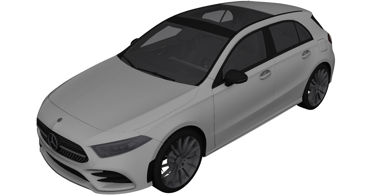 Mercedes-Benz A-Class 3D Model (2020) - 3D CAD Browser