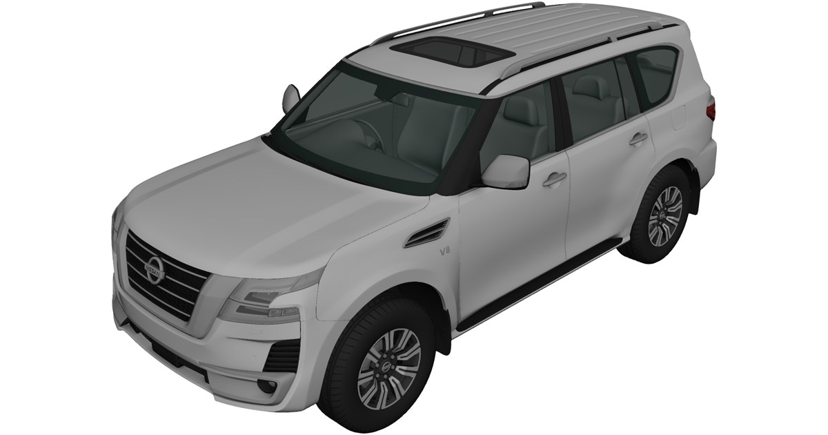Nissan Patrol Ti L 3D Model (2020) - 3D CAD Browser