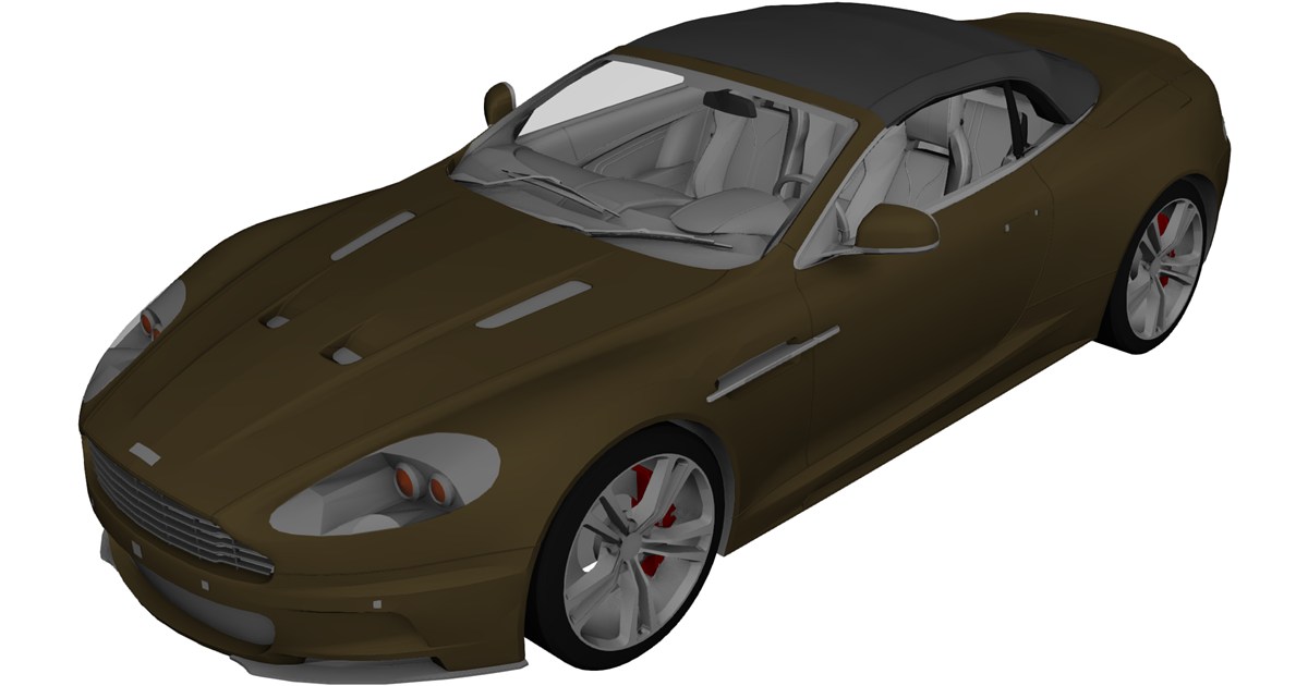 Aston Martin DB9 Volante 3D Model (2009) - 3D CAD Browser