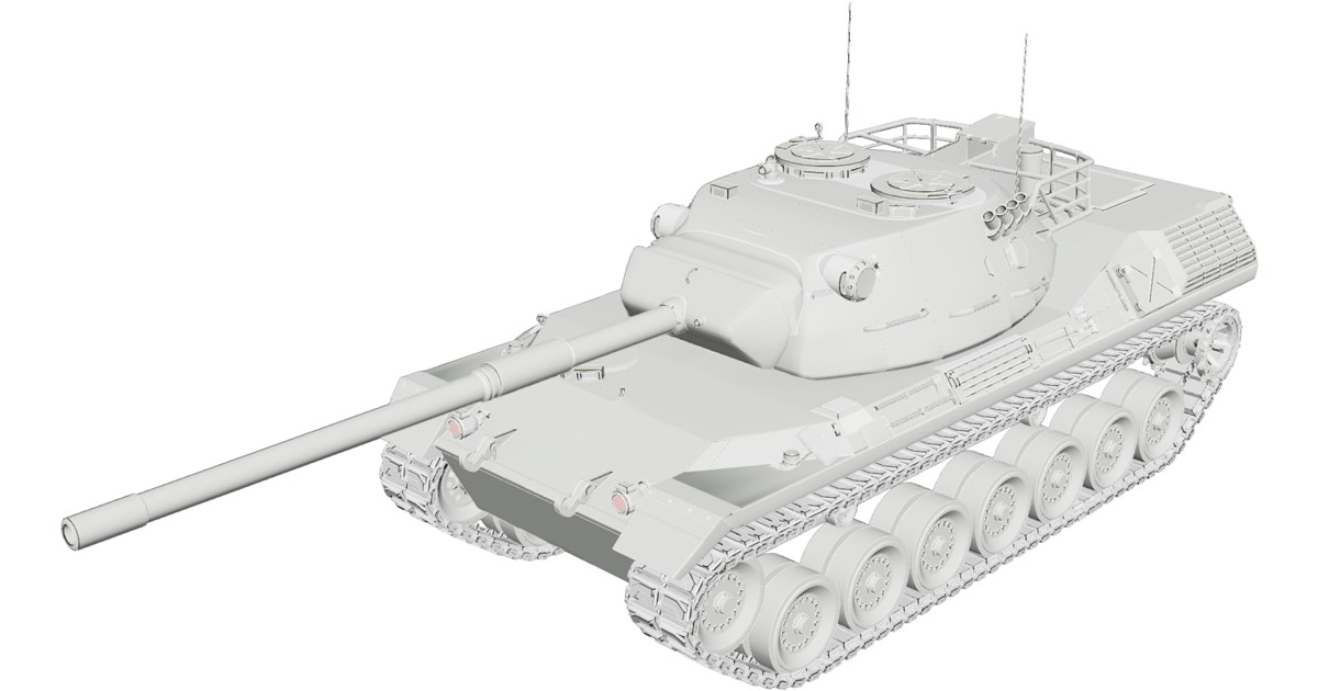 Leopard 1 3D Model - 3D CAD Browser