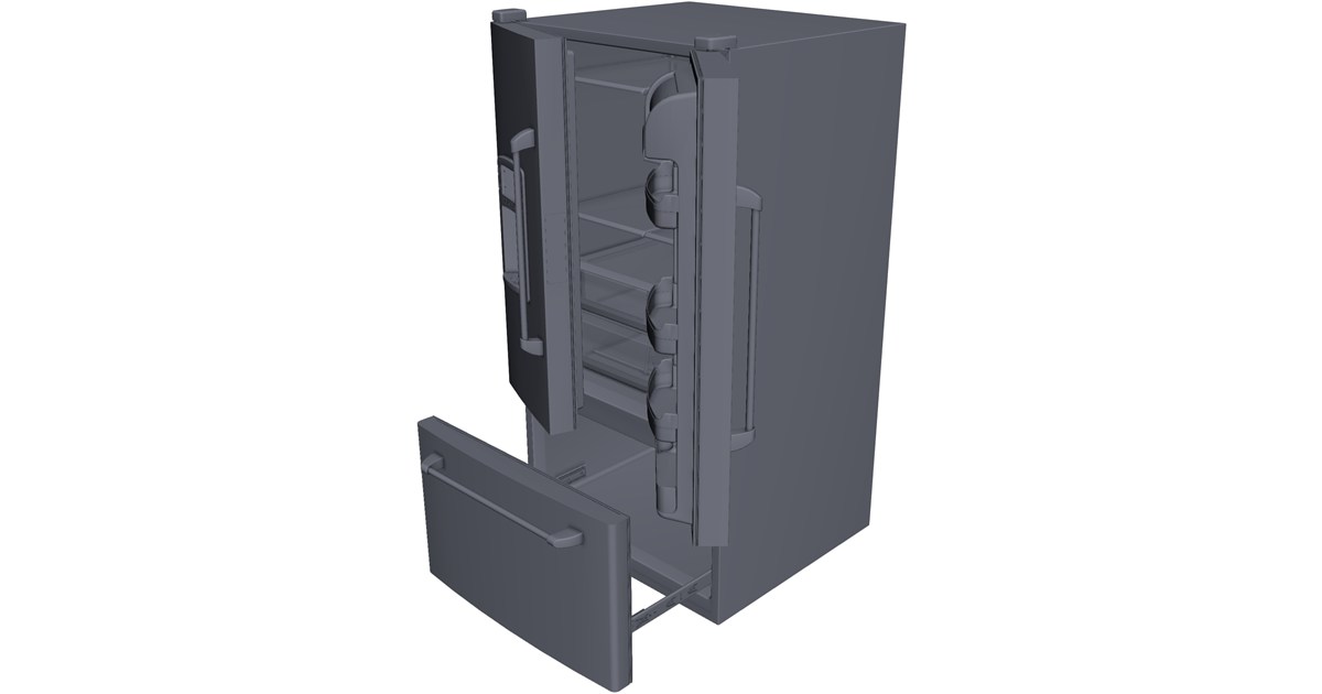 Refrigerator CAD Model - 3D CAD Browser