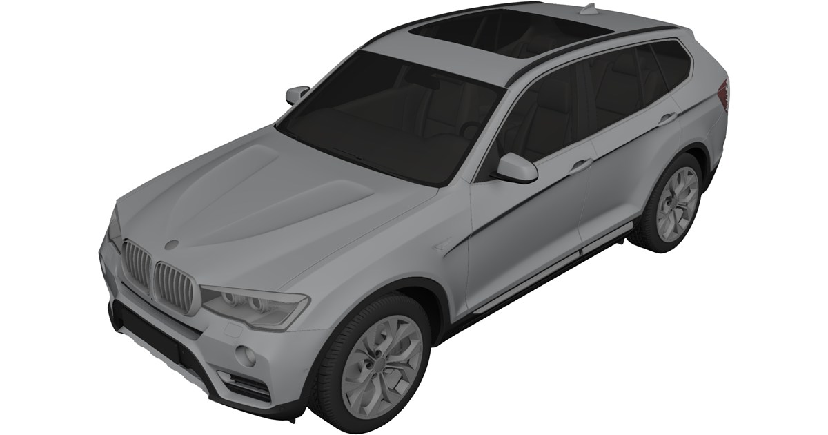 BMW X3 3D Model (2015) - 3D CAD Browser