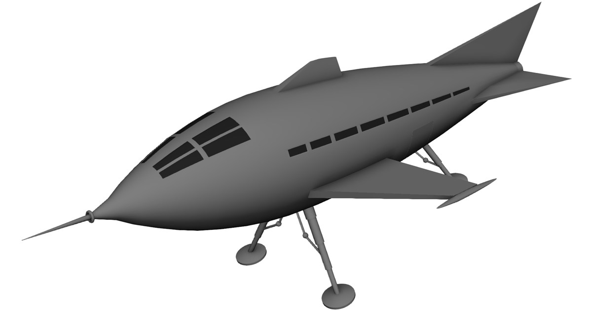 Pulp Starship Free 3D Model - 3D CAD Browser