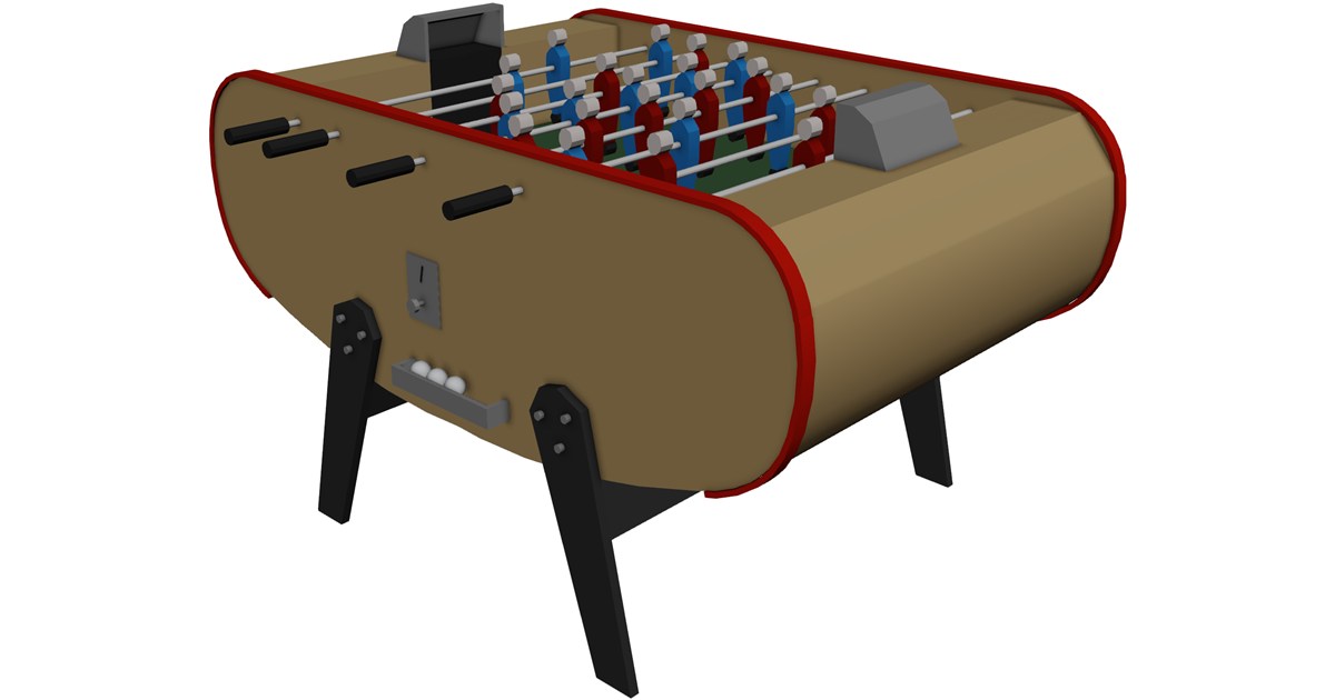 Foosball Table Free 3D Model - 3D CAD Browser