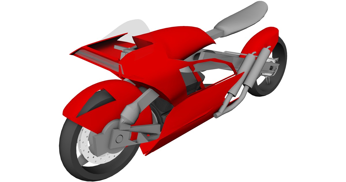 Motorcycle Concept Free 3D Model - 3D CAD Browser
