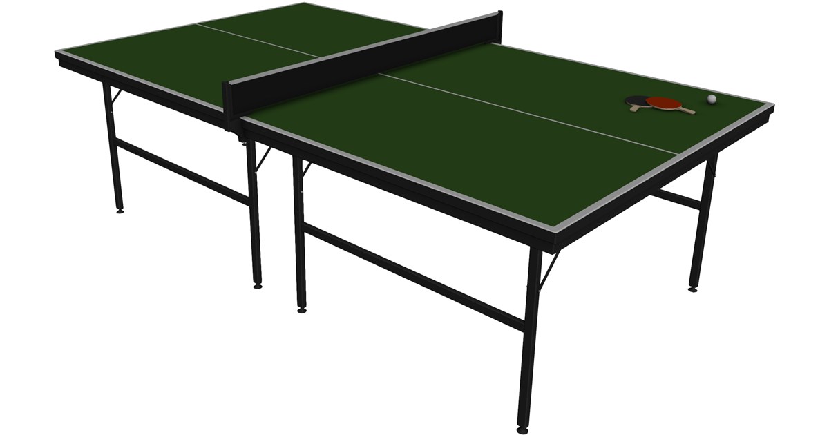 Ping Pong Table 3D Model - 3D CAD Browser