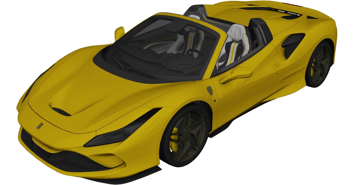 Ferrari F8 Spider 3D Model (2020) - 3D CAD Browser