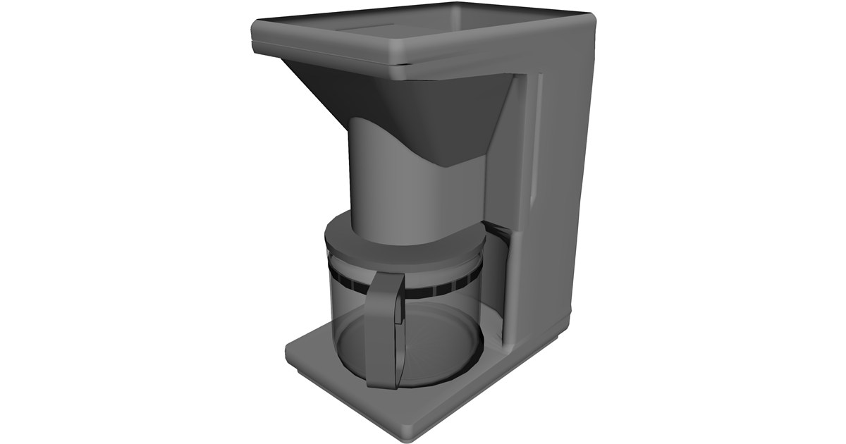 Coffee Maker Free 3D Model - 3D CAD Browser