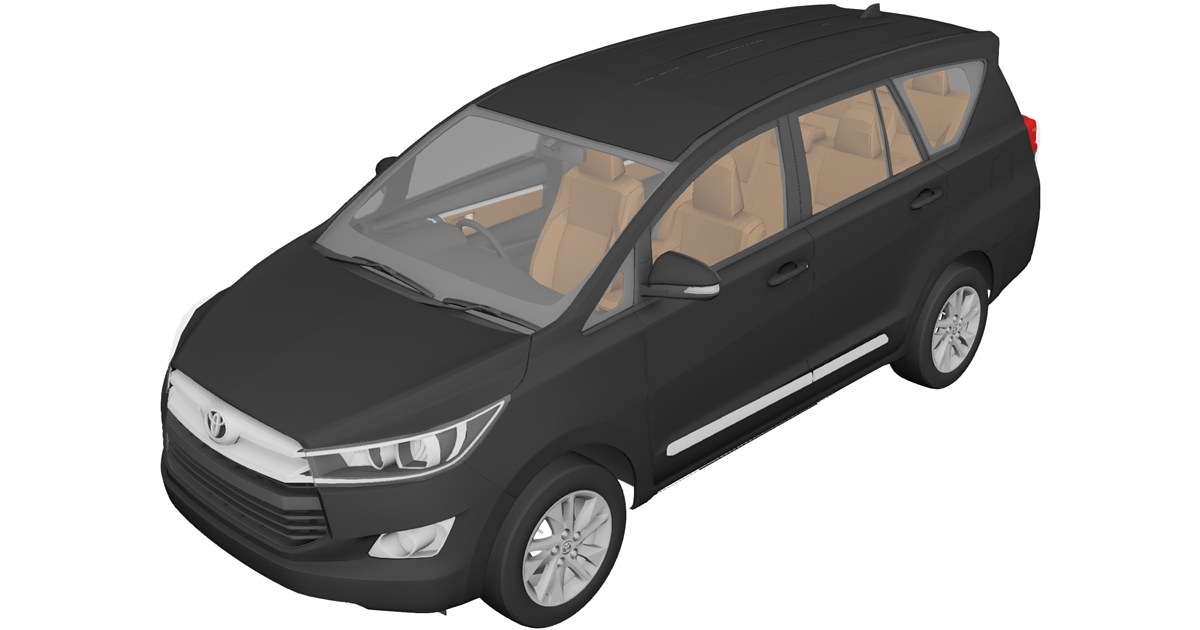 Toyota Innova 3D Model (2020) - 3D CAD Browser