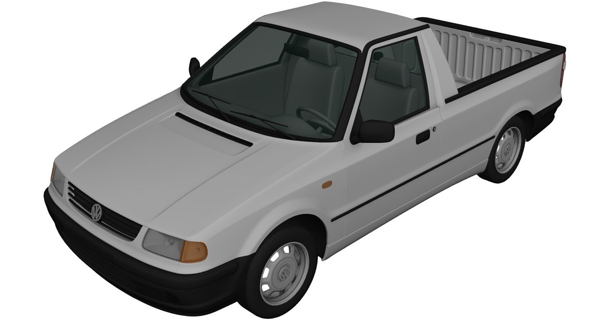 Volkswagen Caddy 3D Model (1995) - 3D CAD Browser