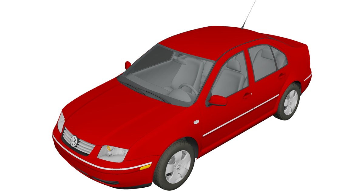 Volkswagen Jetta 3D Model (2003) - 3D CAD Browser