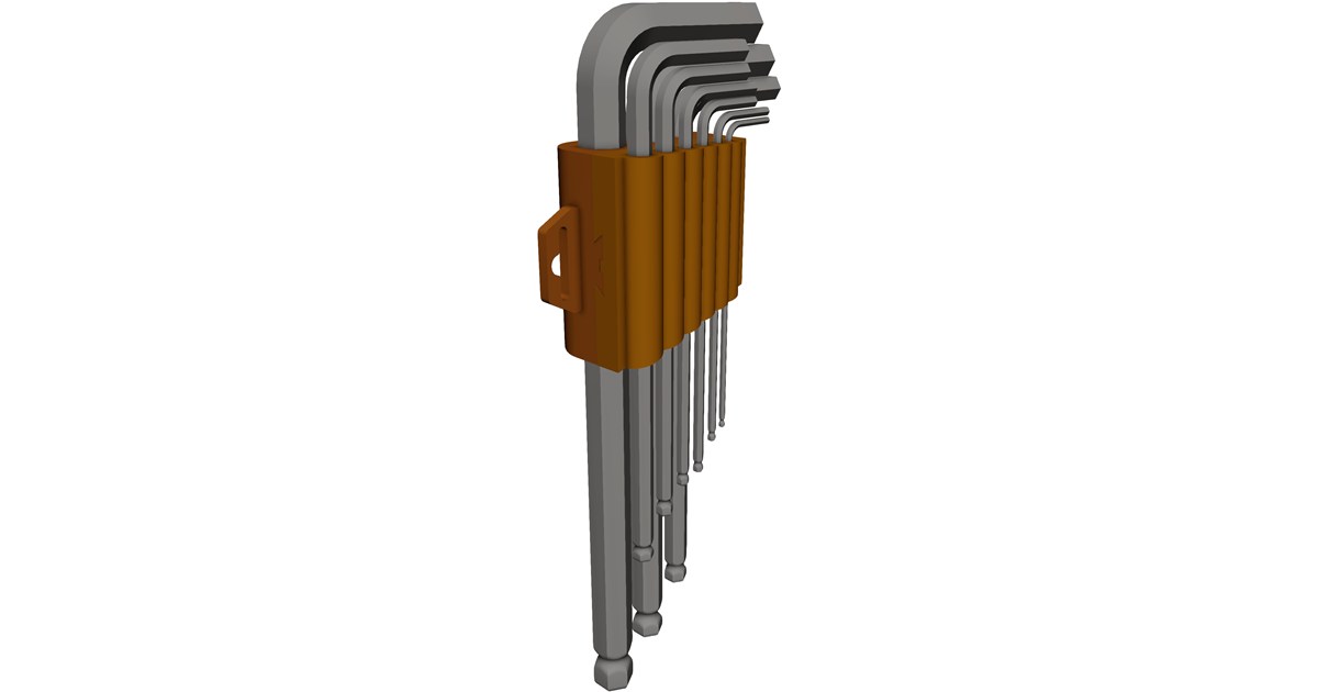 Allen Key Set CAD Model - 3D CAD Browser