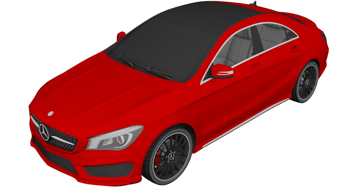 Mercedes-Benz CLA 45 AMG 3D Model (2013) - 3D CAD Browser