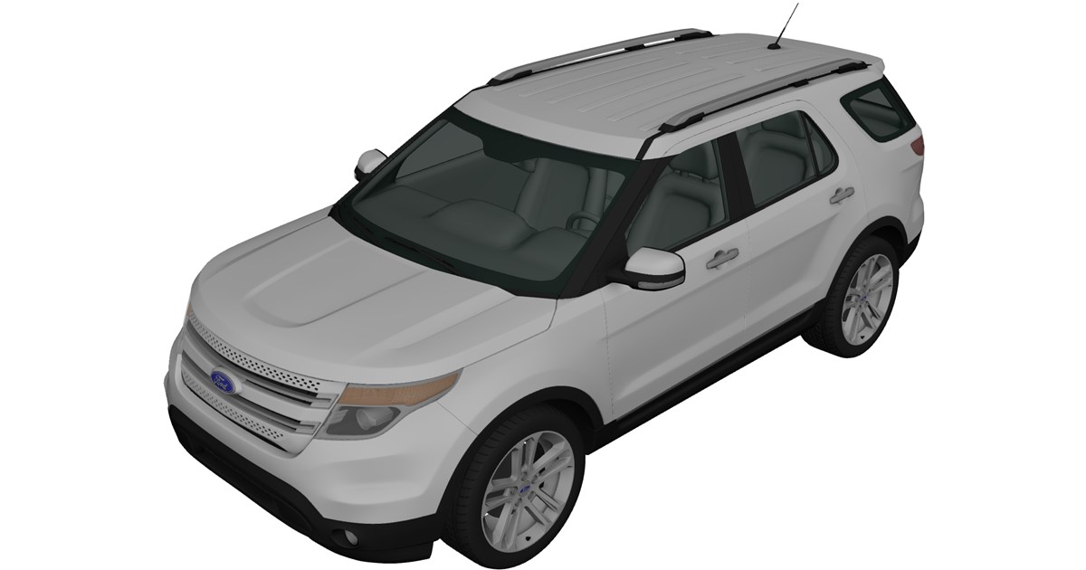 Ford Explorer 3D Model (2011) | 3D CAD Browser