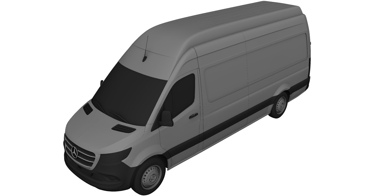 Mercedes-Benz Sprinter Panel Van L4H3 RWD 3D Model (2019) - 3D CAD Browser
