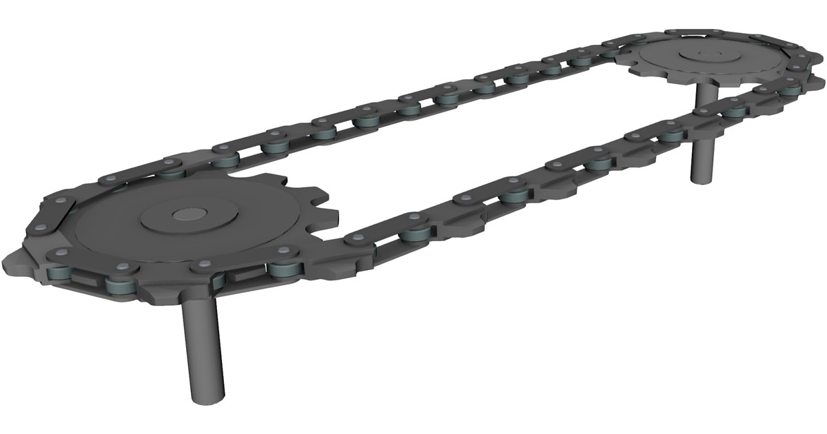 Chain Drive 3D Model - 3D CAD Browser