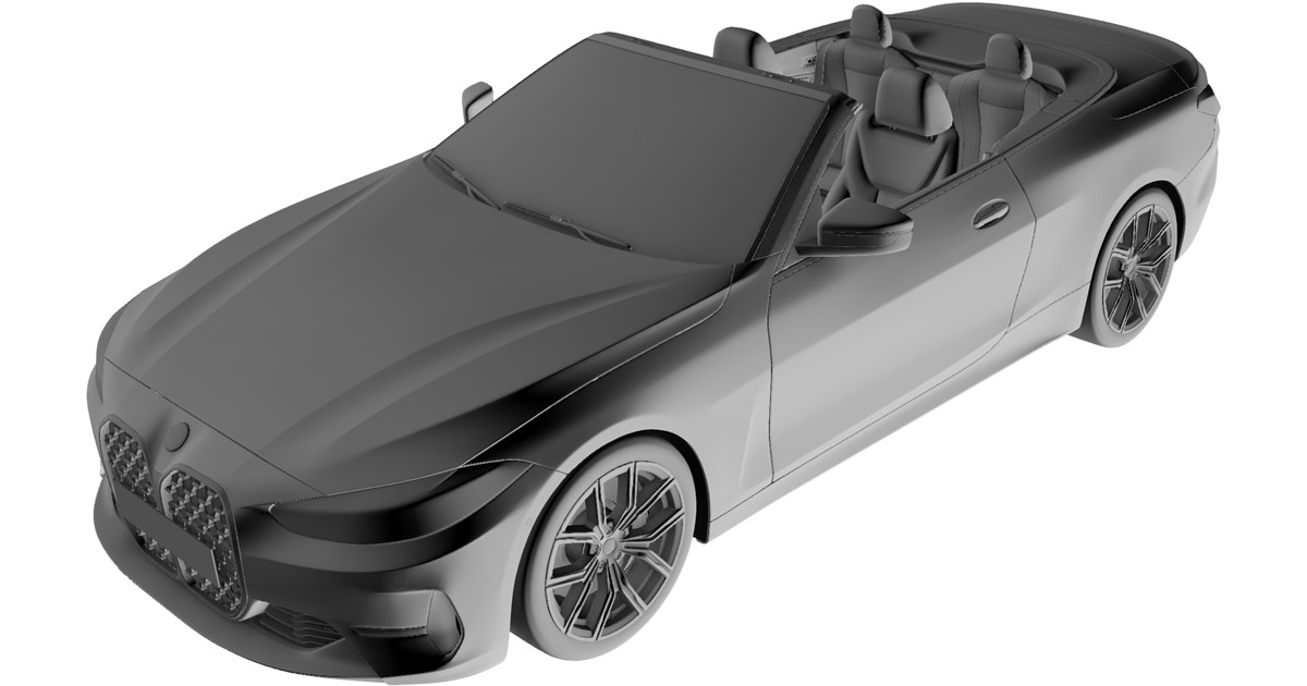 MBW 4-Series Convertible 3D Model (2021) - 3D CAD Browser