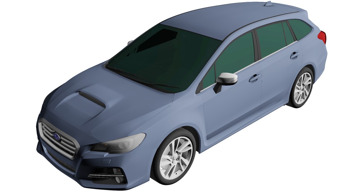 Subaru Levorg GT-S Eyesight 3D Model (2015) - 3D CAD Browser