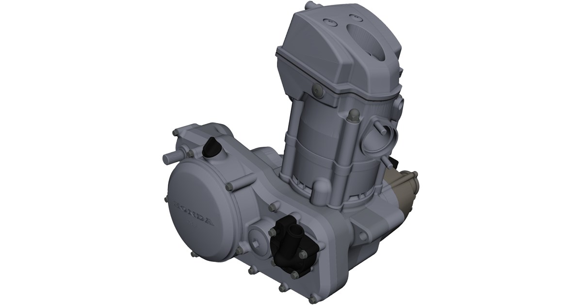 Honda CRF450 Engine CAD Model - 3D CAD Browser