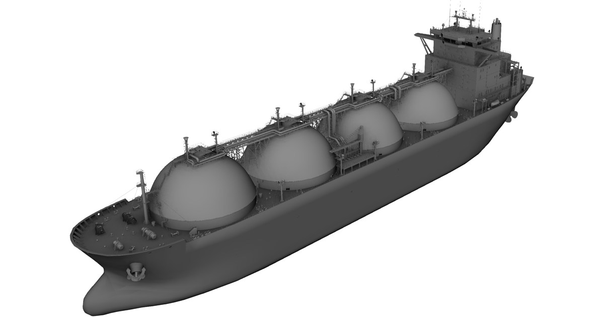 LNG Ship 3D Model - 3D CAD Browser