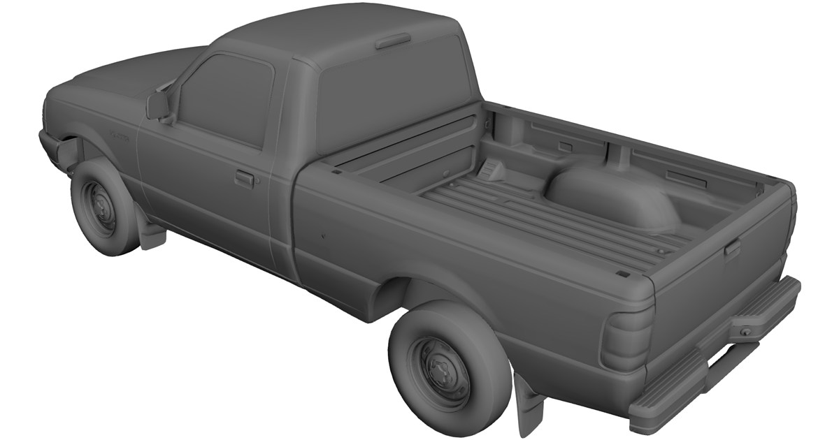 Ford Ranger Pickup 3d Model 1998 3d Cad Browser