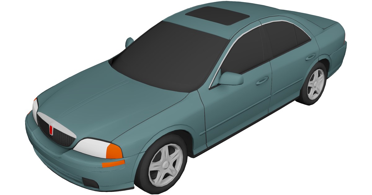 Lincoln LS 3D Model (2000) - 3D CAD Browser