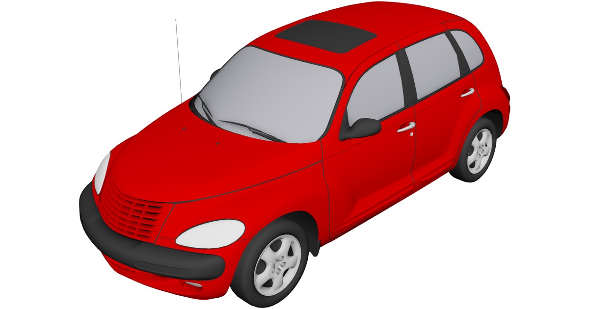 Chrysler PT Cruiser 3D Model (2001) - 3D CAD Browser
