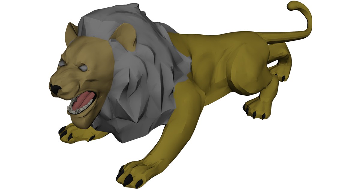 Lion 3D Model - 3D CAD Browser