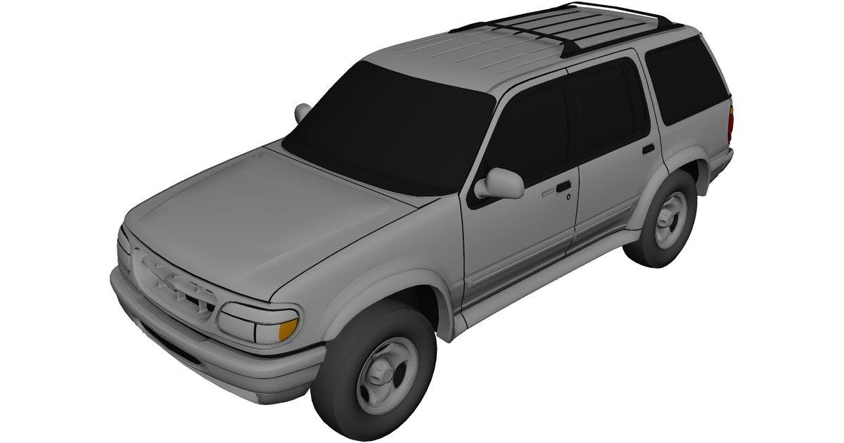 Ford Explorer 3D Model (1996) - 3D CAD Browser