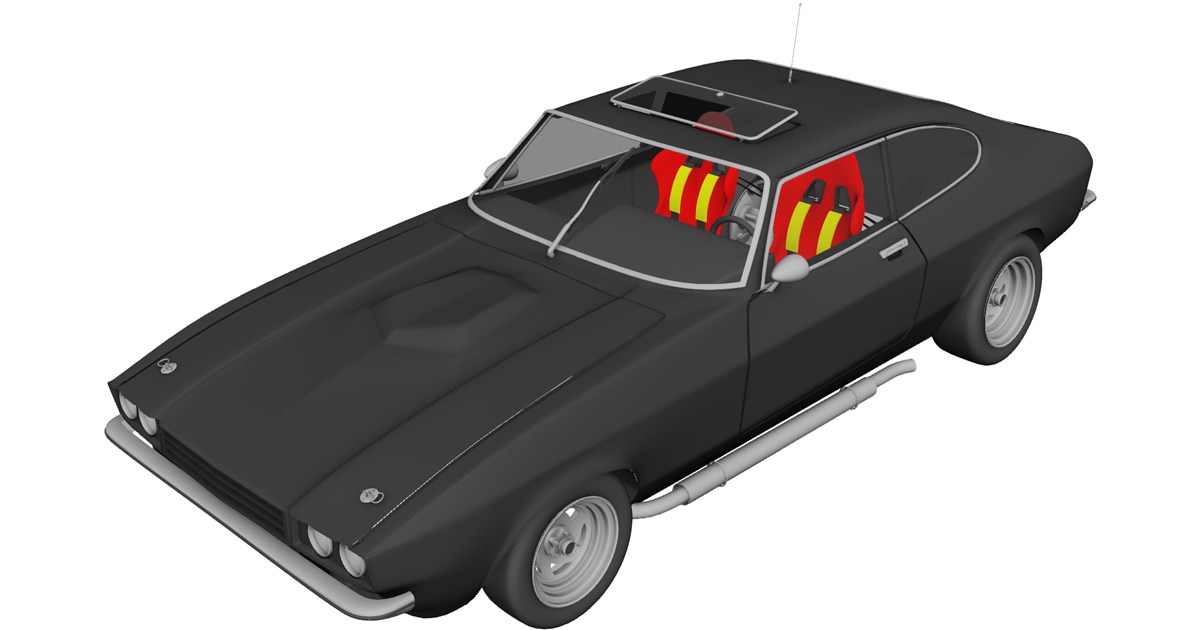 Ford Capri mk3 3D Model - 3D CAD Browser
