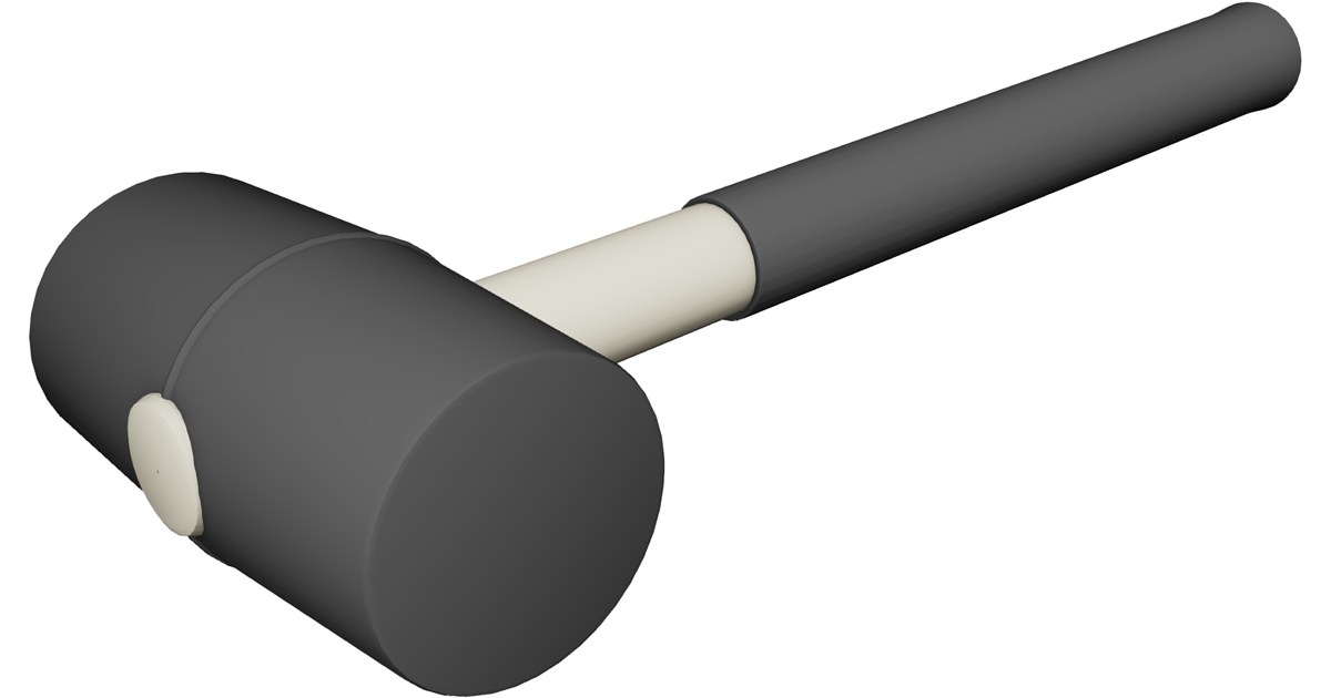 Rubber Mallet 3D Model - 3D CAD Browser