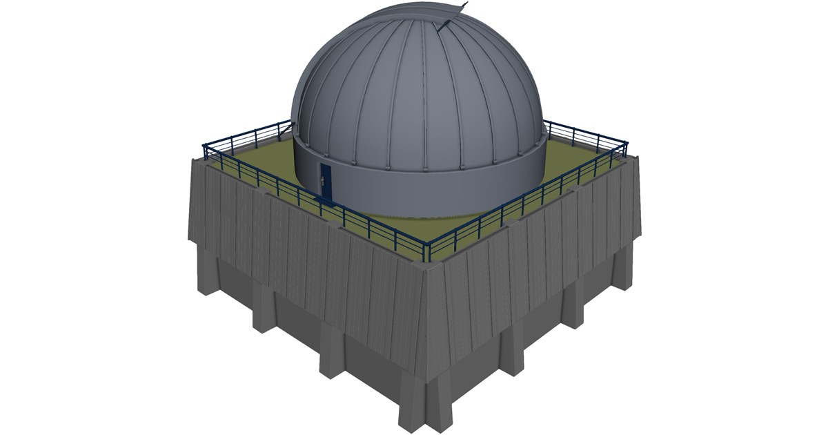 Observatory 3D Model - 3D CAD Browser