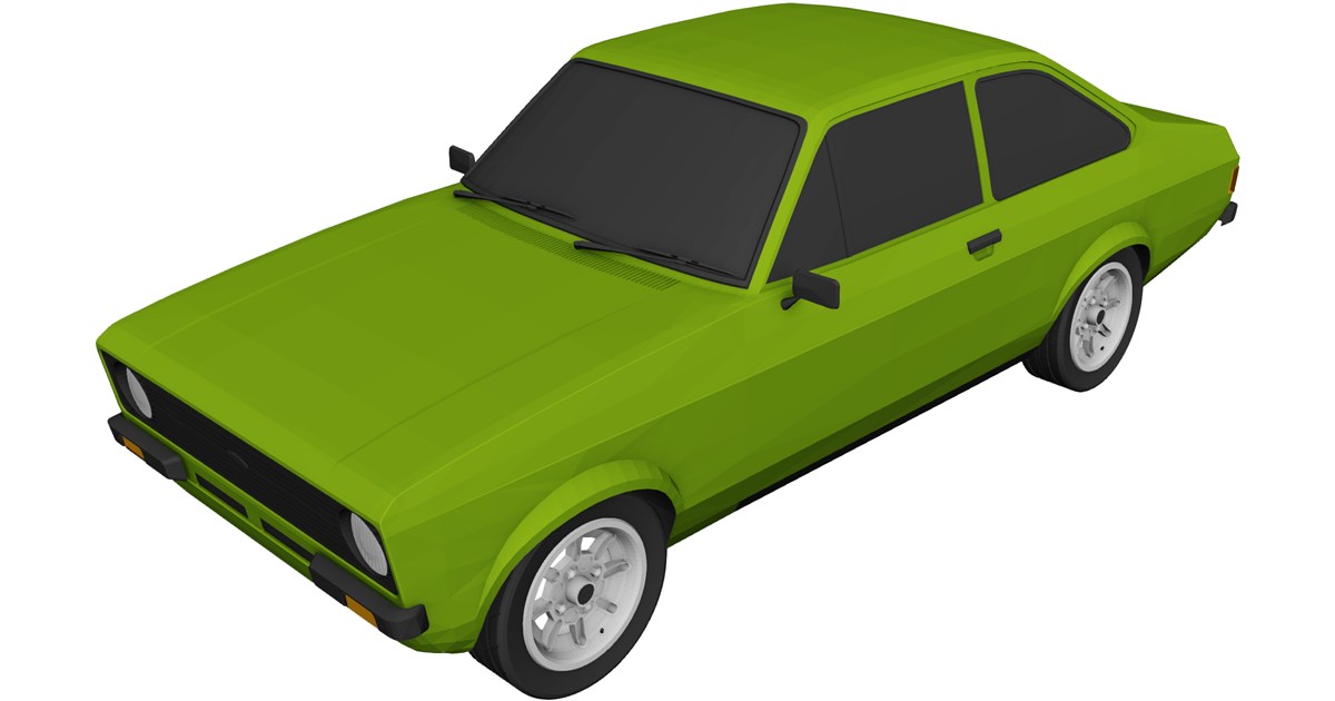 Ford Escort MK2 3D Model - 3D CAD Browser