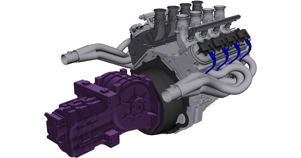 Chevrolet LS1 Engine CAD Model - 3D CAD Browser