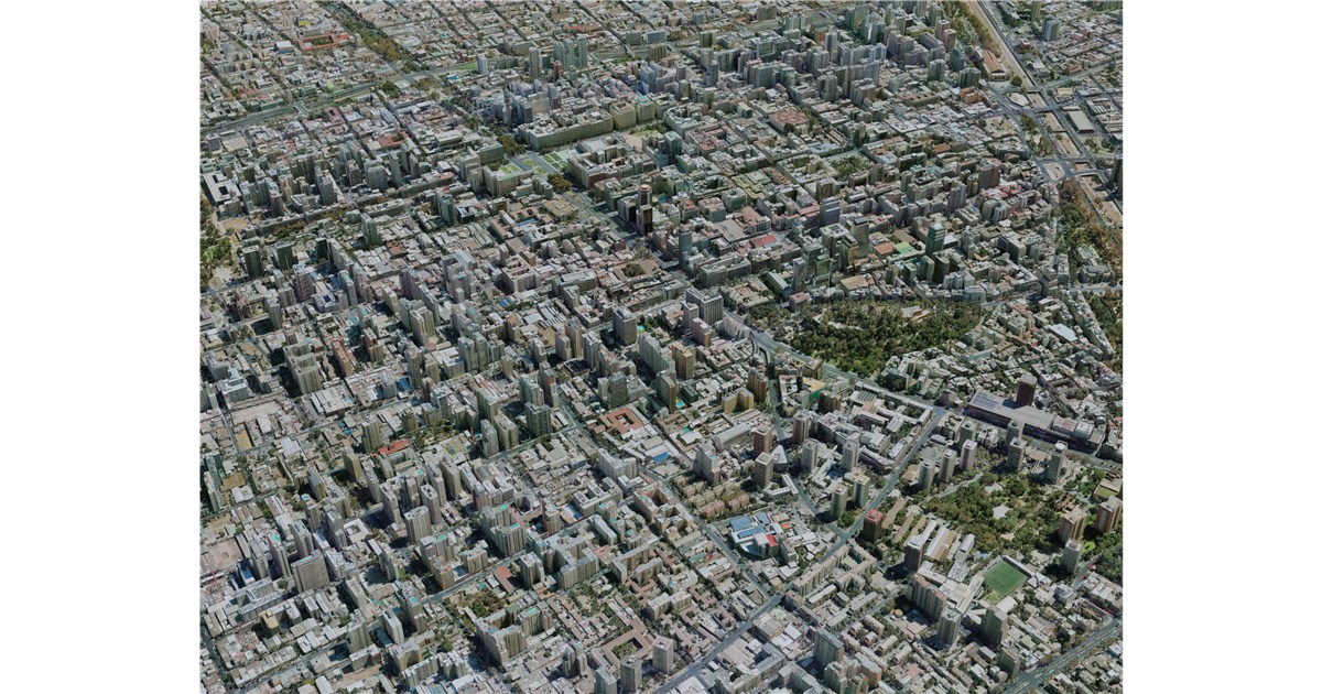 Santiago City, Chile 3D Model (2022) - 3D CAD Browser