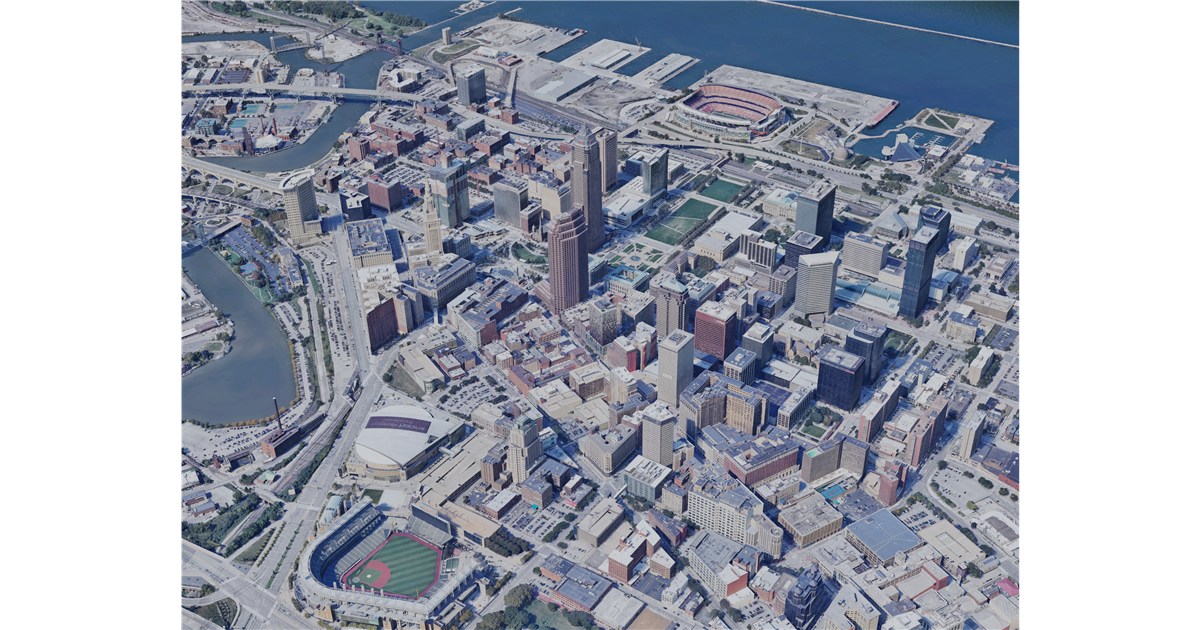 Cleveland City, OH, USA 3D Model (2023) - 3D CAD Browser