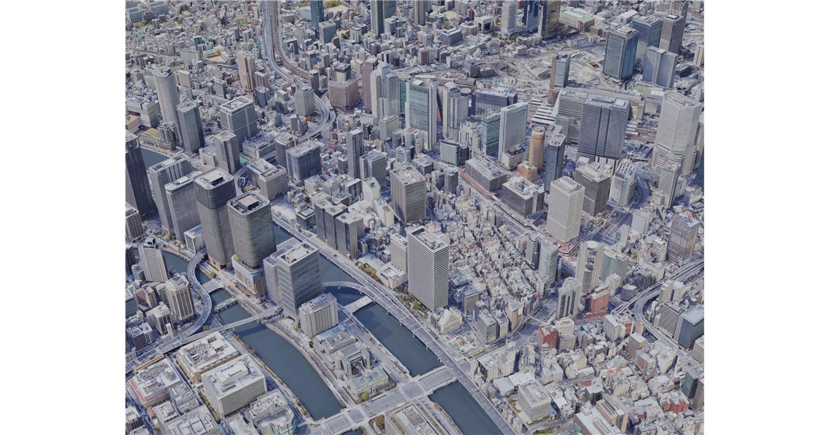Osaka City, Japan 3D Model (2021) - 3D CAD Browser