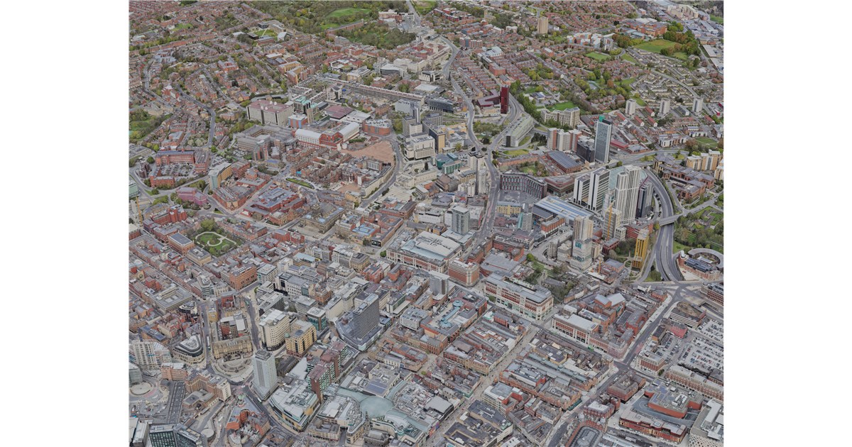 Leeds City, UK 3D Model (2023) - 3D CAD Browser