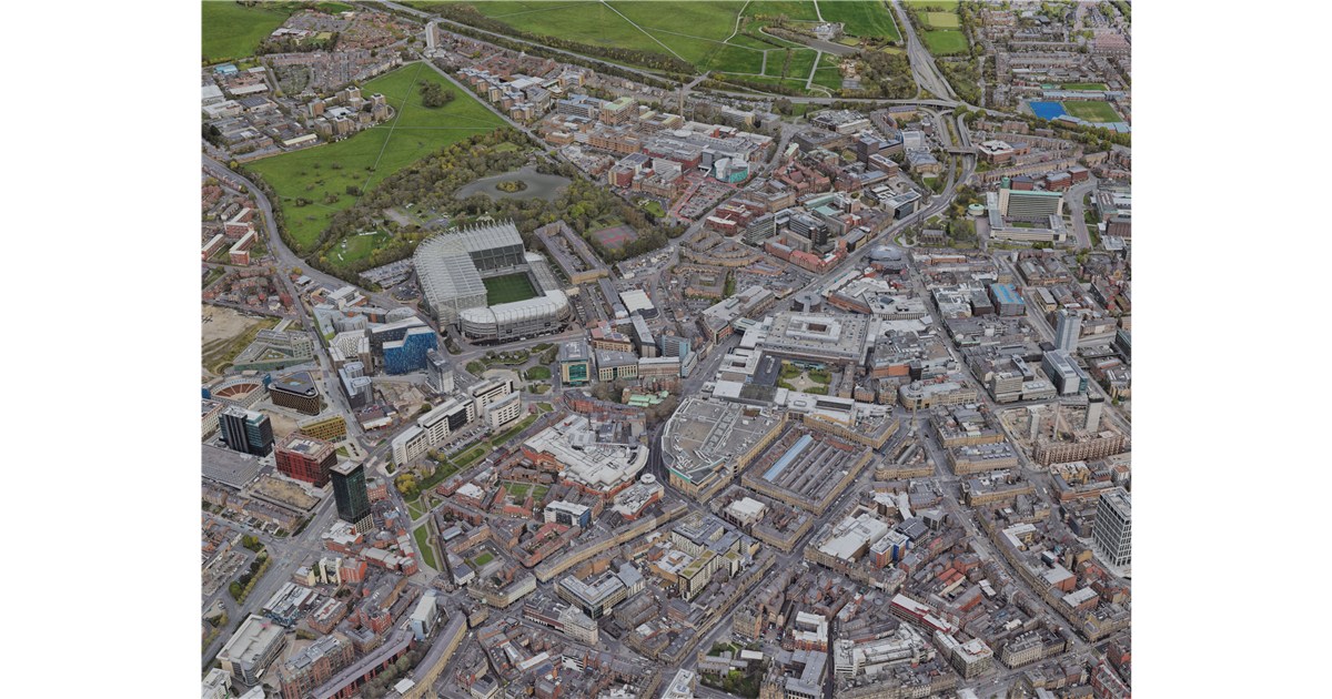 Newcastle upon Tyne City, UK 3D Model (2023) - 3D CAD Browser