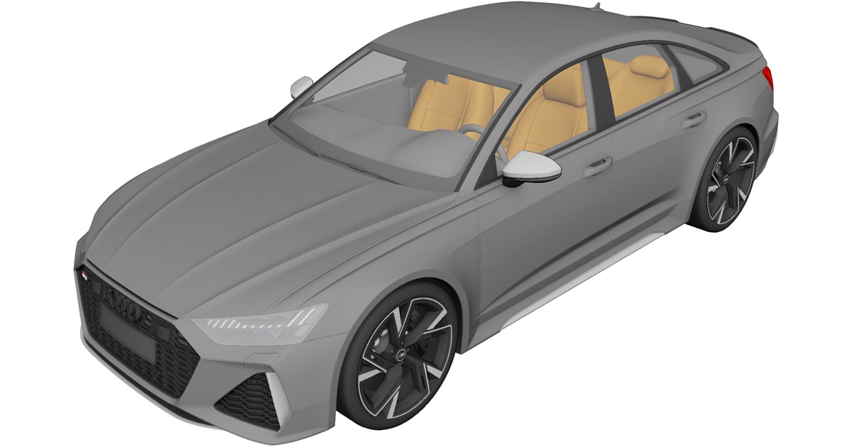 Audi RS6 Sedan 3D Model (2020) - 3D CAD Browser