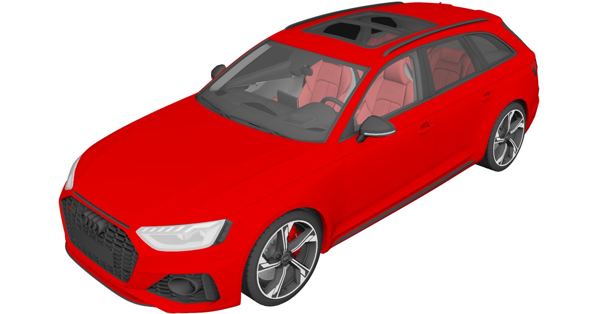 Audi RS4 Avant 3D Model (2020) - 3D CAD Browser