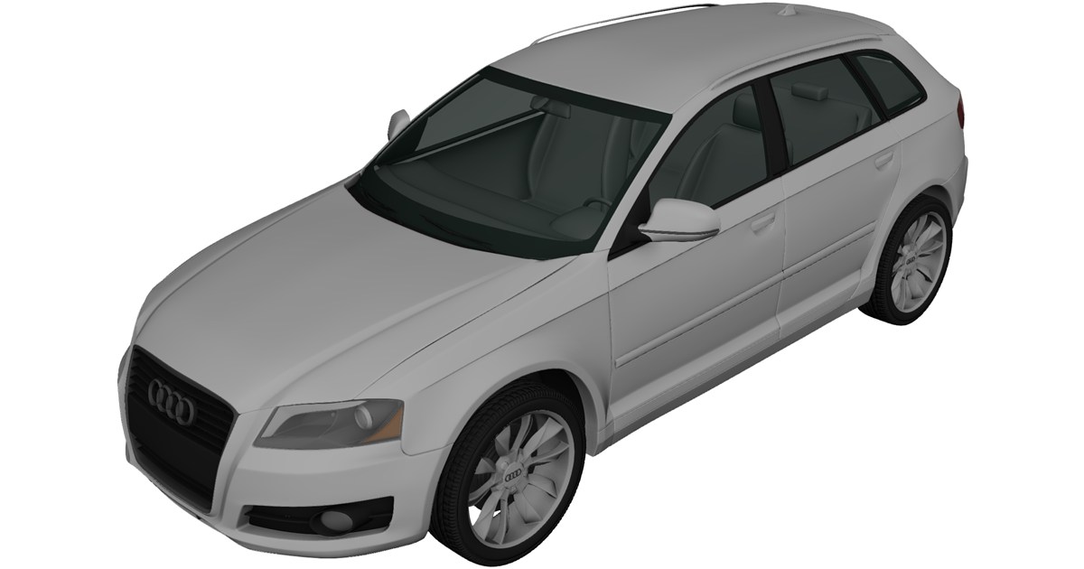 Audi A3 Sportback 3D Model (2011) - 3D CAD Browser