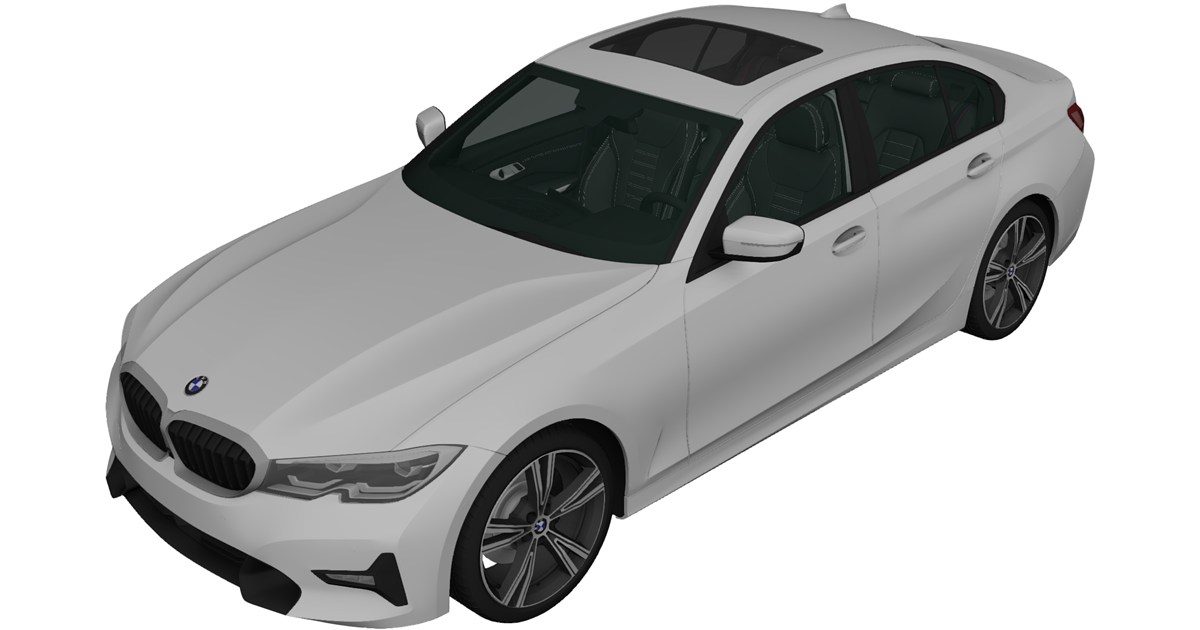 BMW 3-Series Sedan 3D Model (2019) - 3D CAD Browser