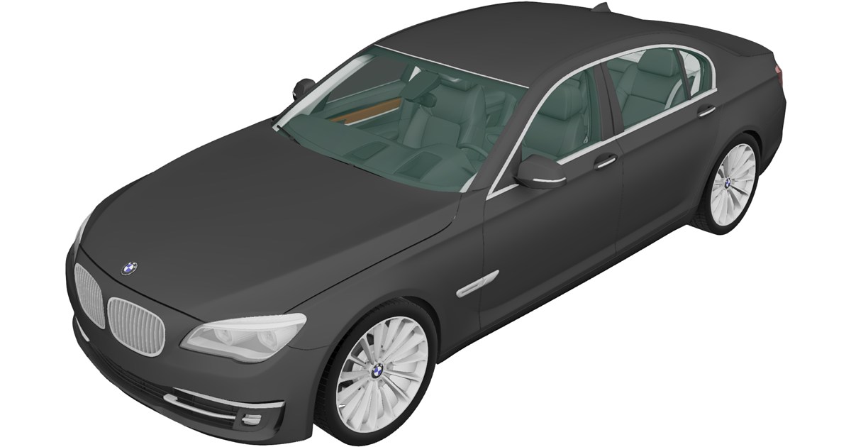 BMW 7-Series [F02] 3D Model (2013) - 3D CAD Browser