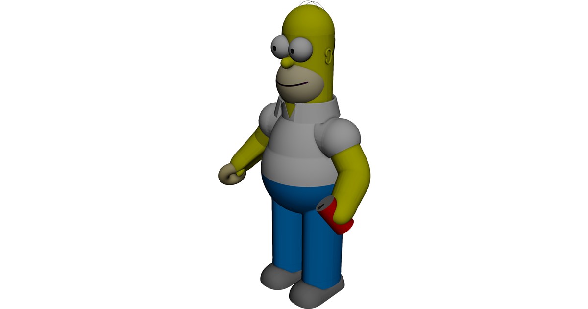 Simpsons Homer CAD Model - 3D CAD Browser